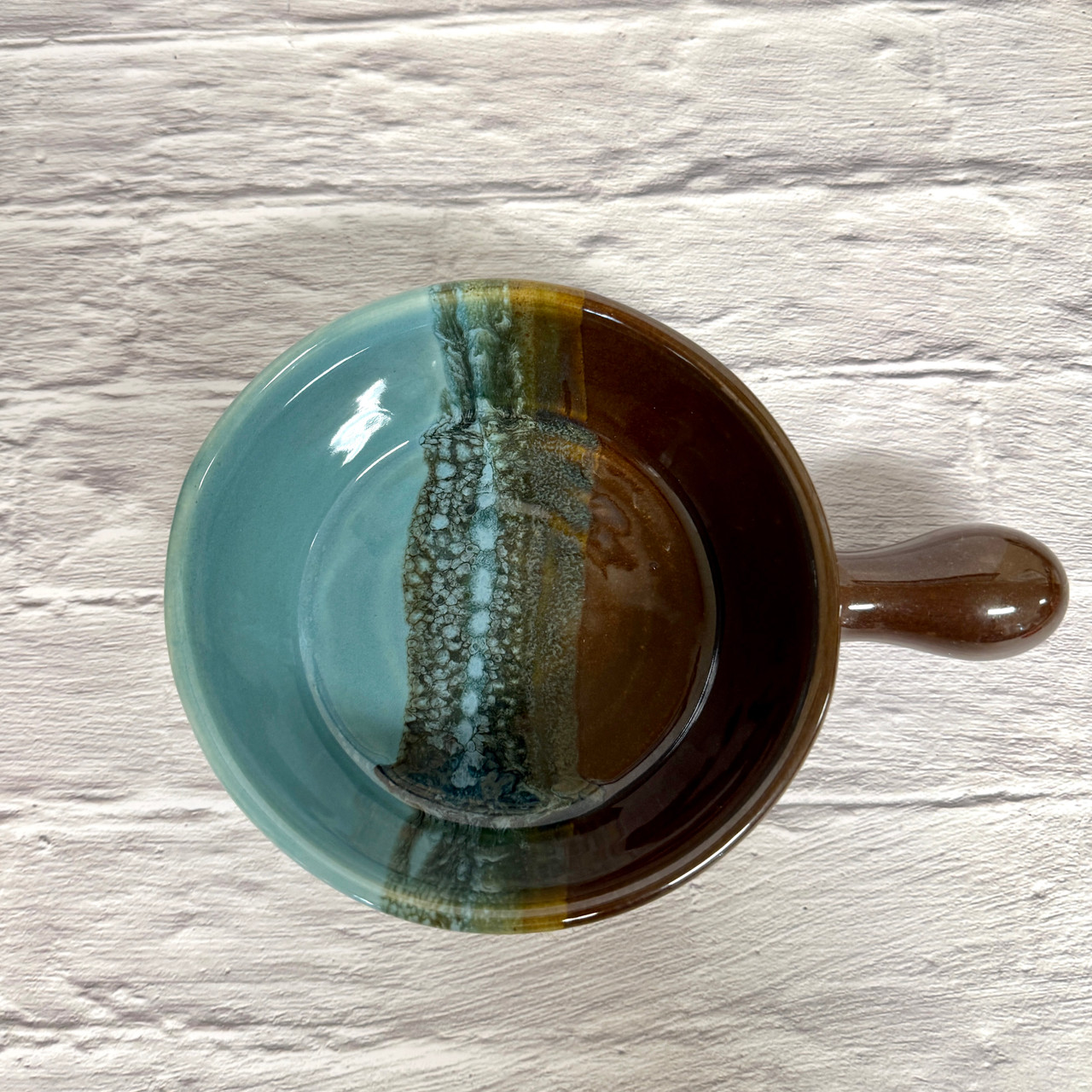 Handmade Pottery Soup Mug. Ocean Tides