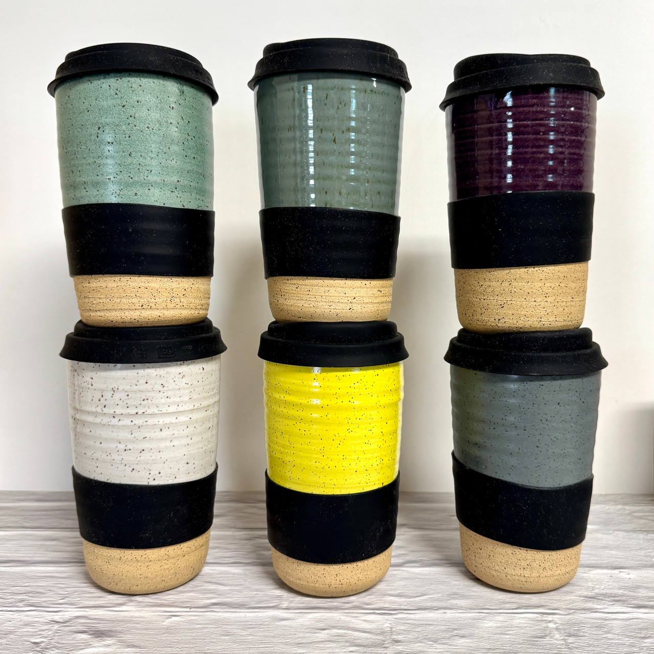 Handmade Pottery Travel Mug-Wonderful!
