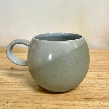 Handmade Ceramic Landscape Ball Mug. Beautiful!