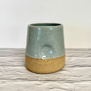 Handmade Pottery Dented Tumbler-Lavender