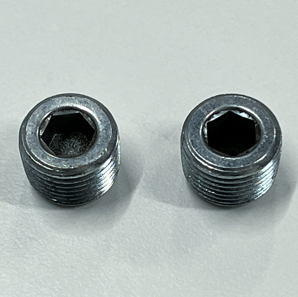3/8" NPT Pipe Fitting Plugs for Intake Water Pump Hot Rod, Street Rod ...