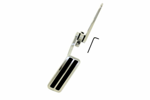 Polished Aluminum Street Rod Throttle Pedal Firewall Mount - Car Custom ...