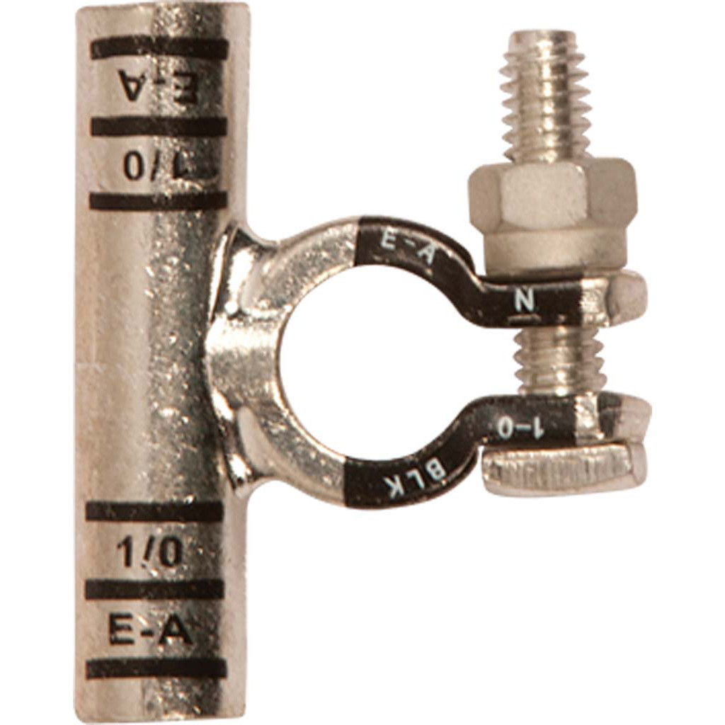 3/0, Positive, Flag, ECO-MAX Pure Copper Battery Terminal - Hi-Line Inc.