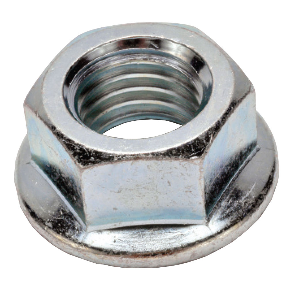 3/8"-16 Flanged Hex Nut, Zinc Plated - Hi-Line Inc.