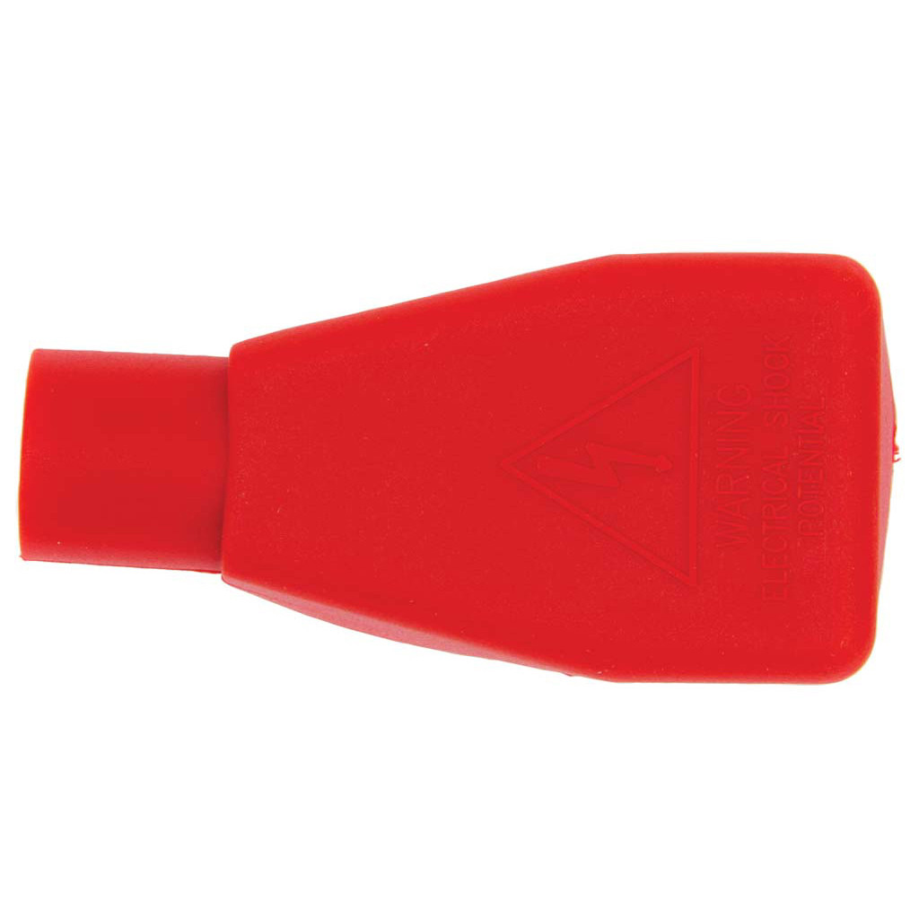 1 & 2 AWG, Red, Straight, Battery Terminal Insulator - Hi-Line Inc.