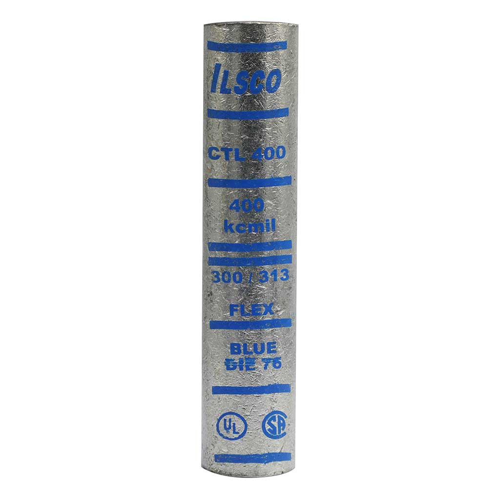 400 MCM, Butt Connector (Blue), Copper Industrial Lugs - Hi-Line Inc.