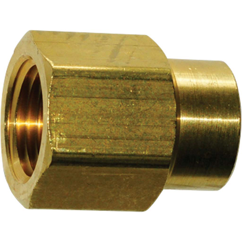 3/8 FPT x 1/8" FPT, Brass Pipe Reducer Coupling - 3300X6X2 - Hi-Line Inc.
