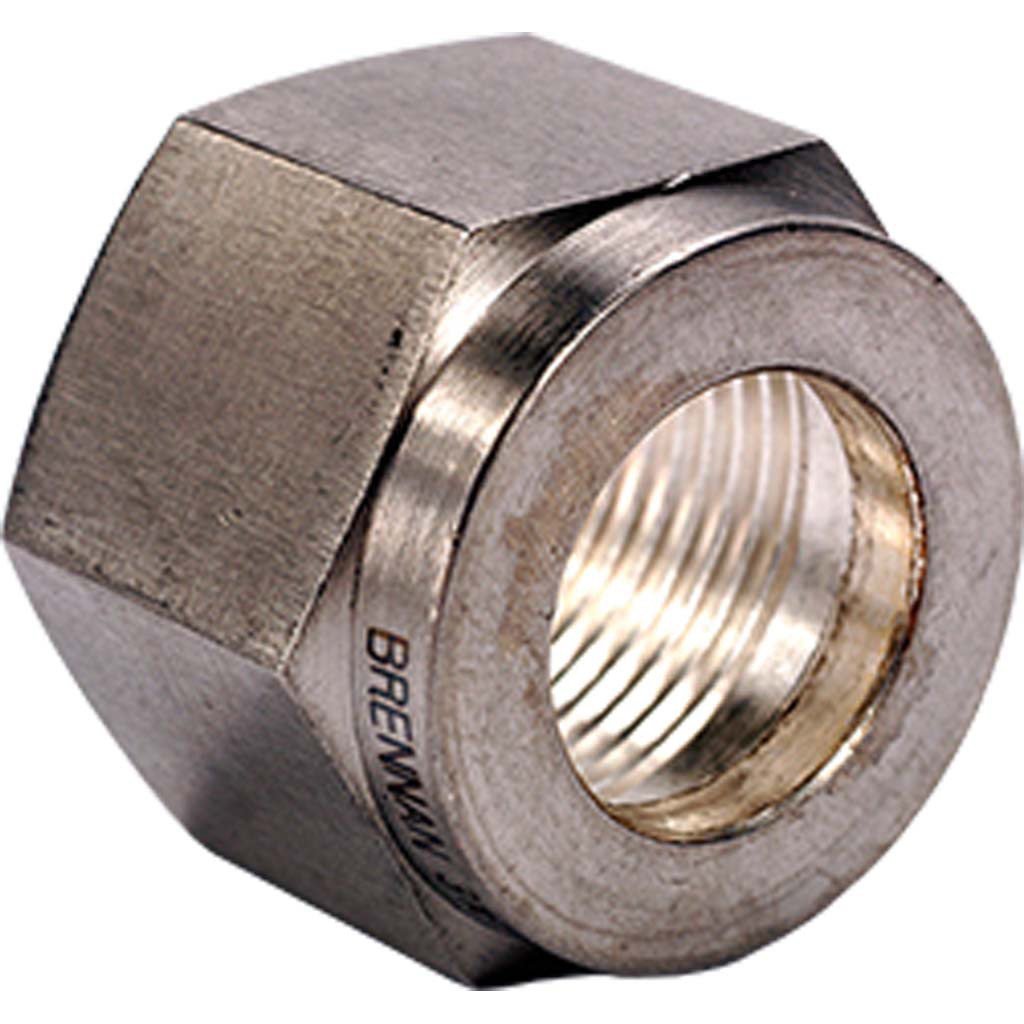 1/2" Tube O.D. Nut, Double-Ferrule Stainless Steel - Hi-Line Inc.