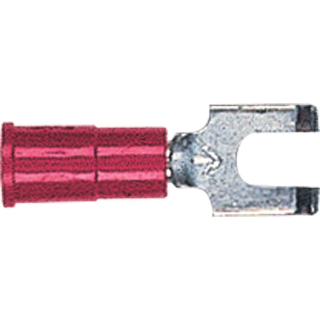 22-18 AWG, #6 Stud Size, Flanged Fork Terminal, Vinyl Insulated - Hi ...