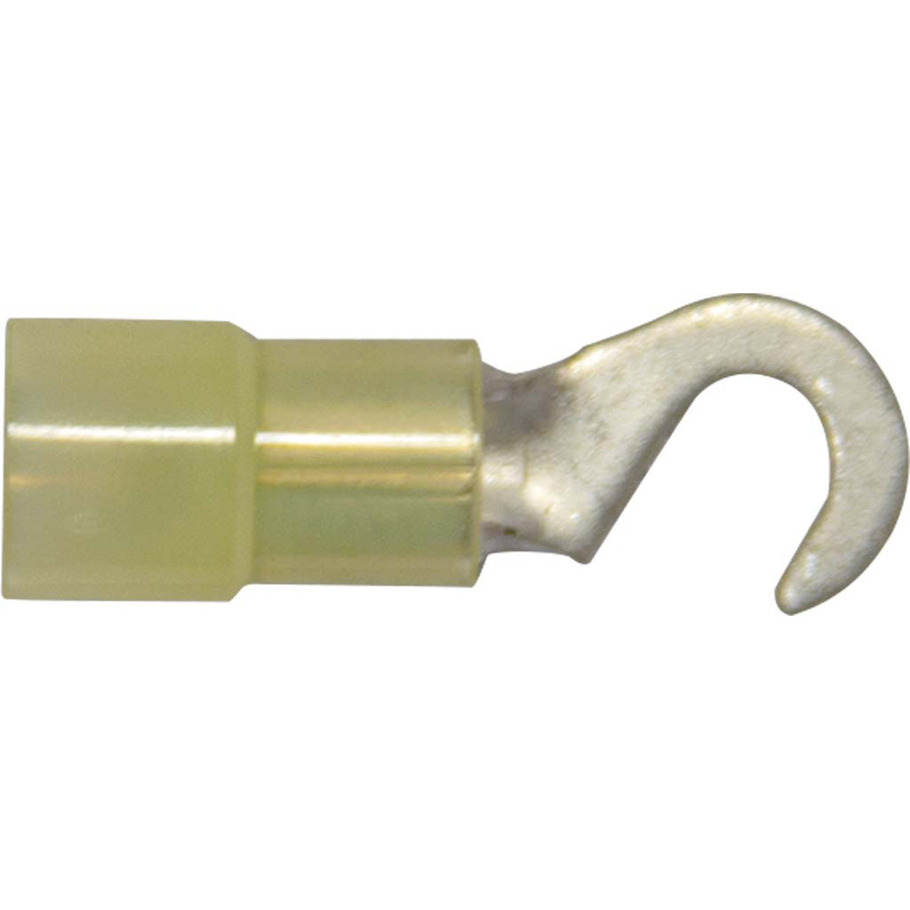 12-10 AWG, #10 Stud Size, Hook Terminal, Vinyl Insulated - Hi-Line Inc.