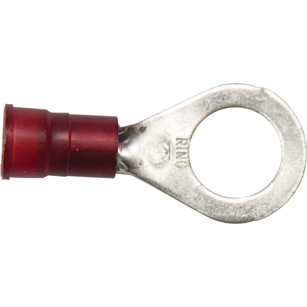 8 AWG, 1/2" Stud Size, Ring Terminal, Vinyl Insulated - Hi-Line Inc.