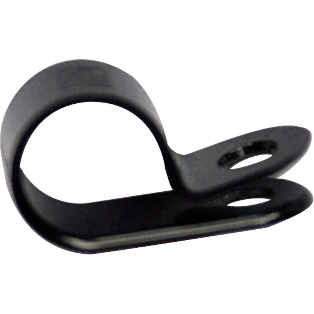 9/16" I.D. Black Nylon Cable Clamp - Hi-Line Inc.