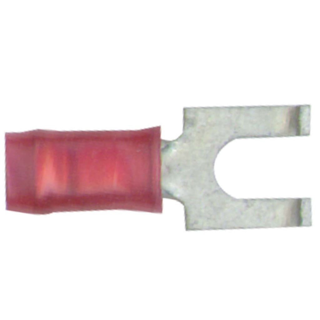 22-16 AWG, #6 Stud Size, Flanged Fork Terminal, Nylon Insulation - Hi ...
