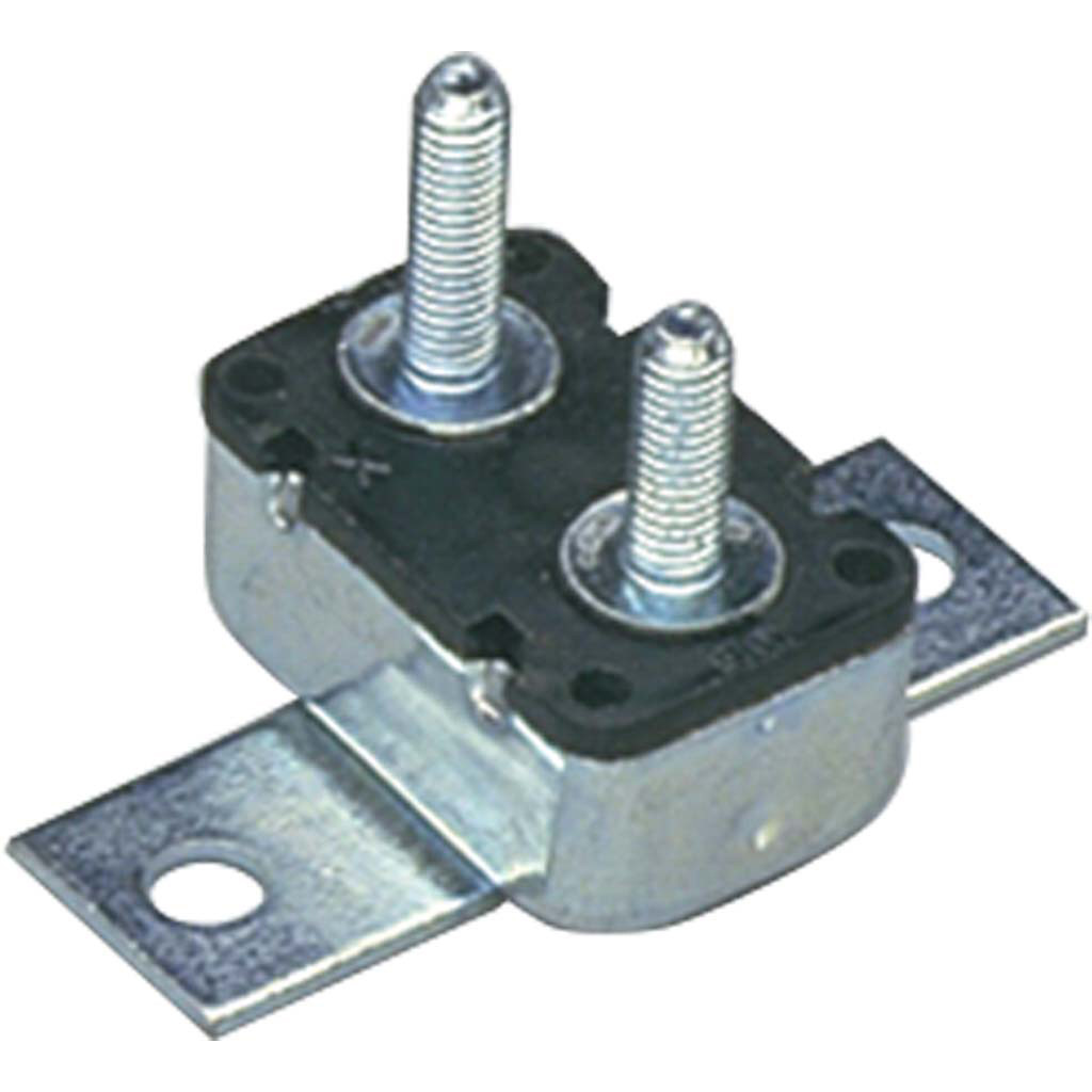 50 AMP, 12 VDC Circuit Breaker, Type I Crosswise Bracket Metal Housing ...