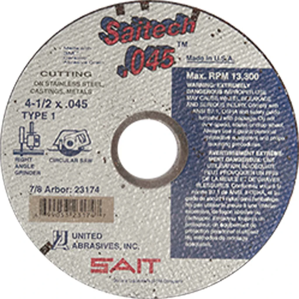 4-1/2" High Performance Synthetic Grain Cut-Off Wheels - Hi-Line Inc.