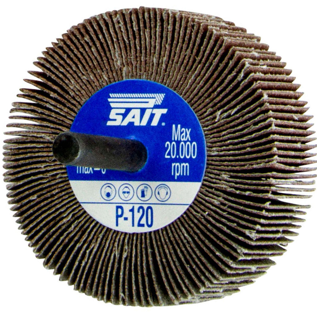 2-1/2" Flap Wheel Abrasive Wheels - 120 Grit - Hi-Line Inc.