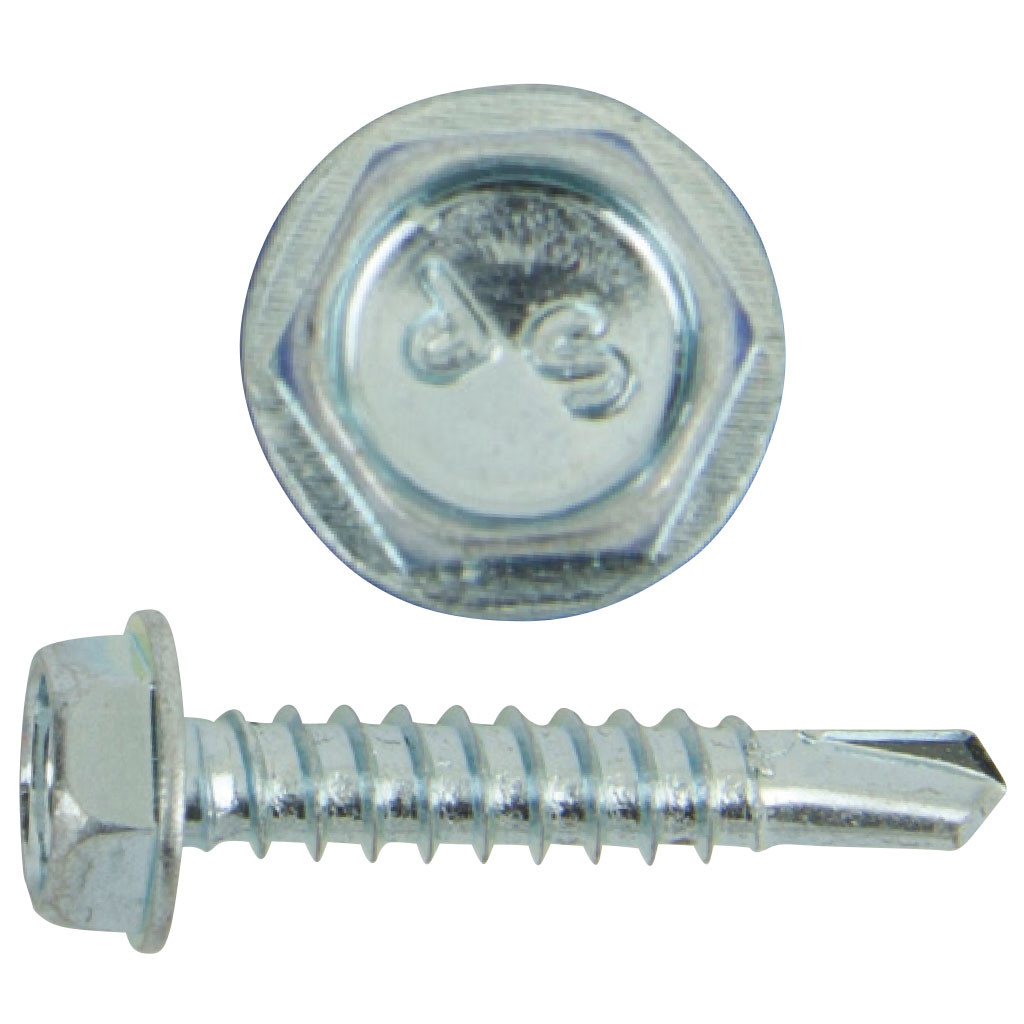 #8 x 1" Drill Point Screw, Zinc Plated - Hi-Line Inc.