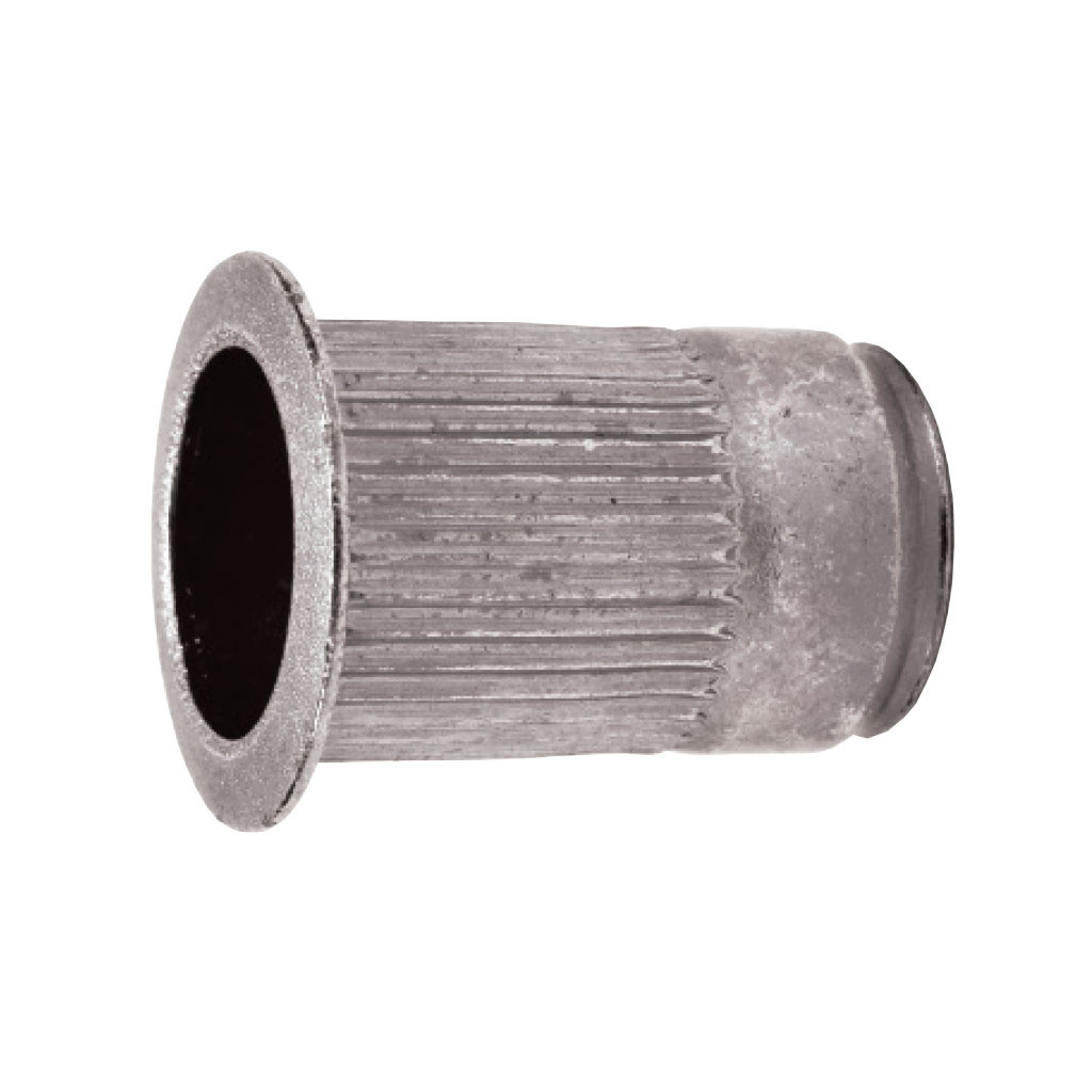 M8-1.25 Rivet Nut - Knurled, Zinc Plated - Hi-Line Inc.