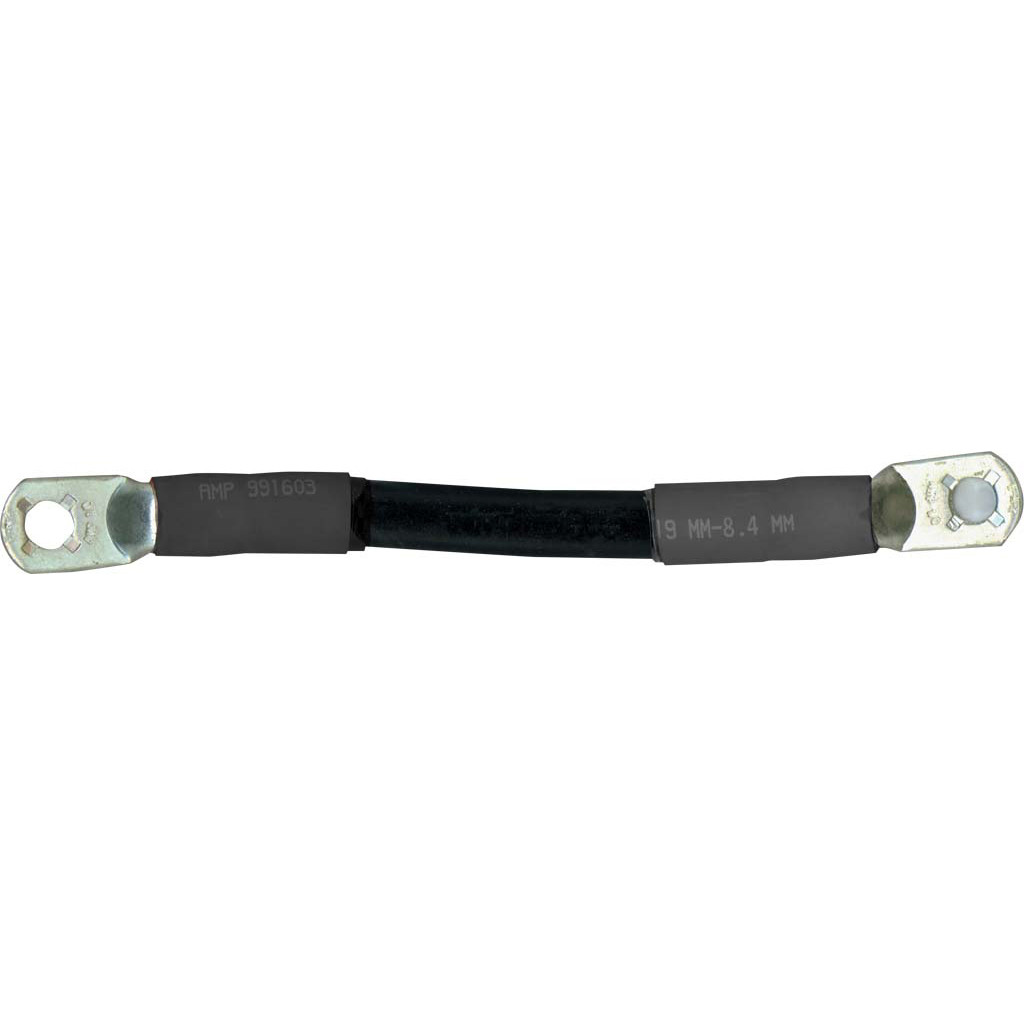 1/0, Black, 16" Stud Top Battery Cable Assembly - Hi-Line Inc.