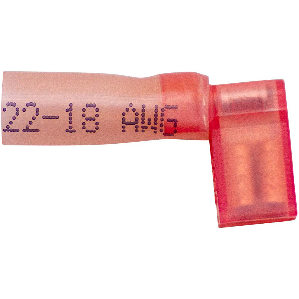 22 - 18 AWG, 0.25" Tab Width, 90 Degree Flag Crimp-N-Seal - Hi-Line Inc.