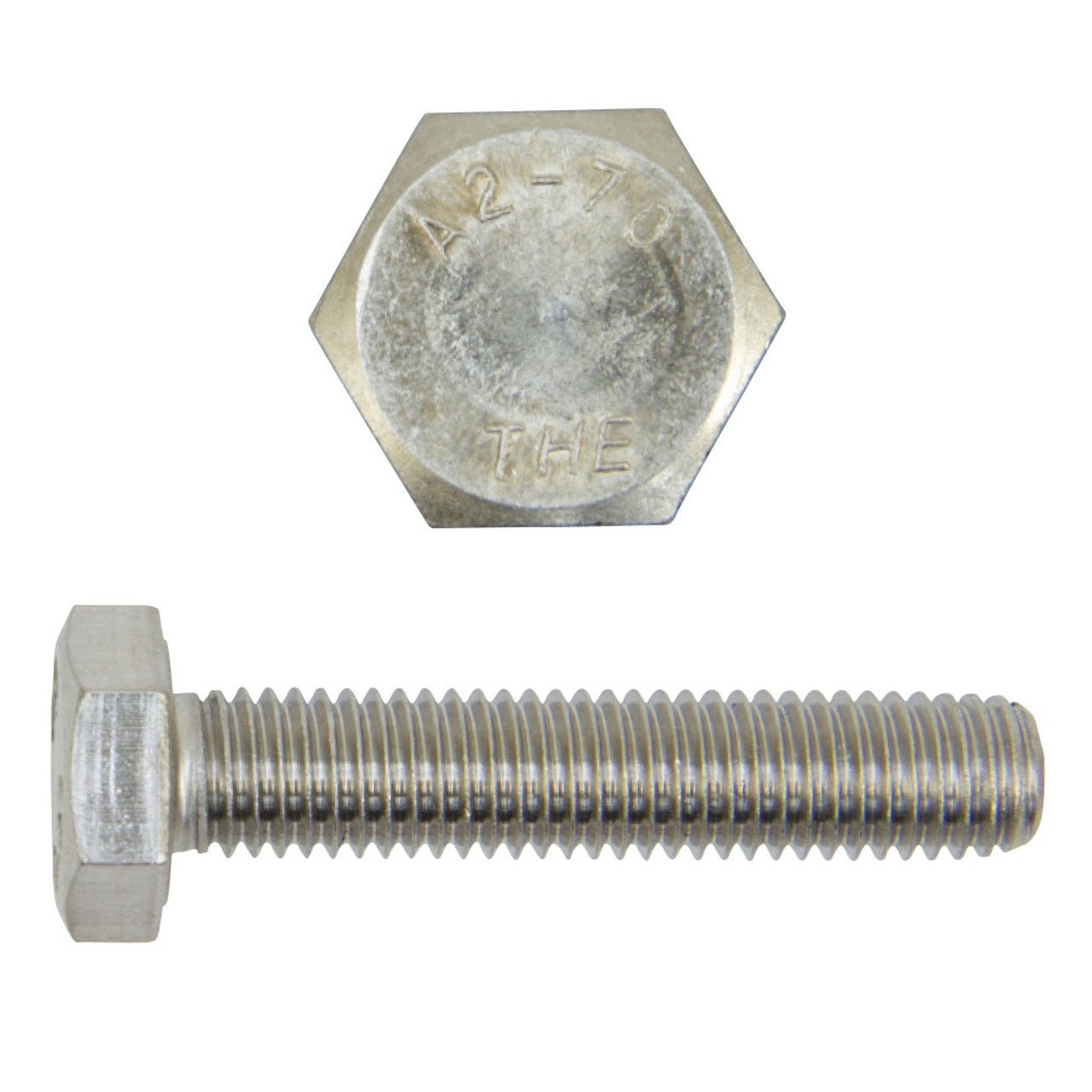 M8-1.25 x 60 mm Hex Head Cap Screw, Stainless Steel - Hi-Line Inc.