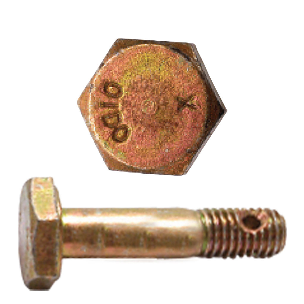 #10-32 x 1-21/32" AN3 Hex Head Airframe Bolt, Cadmium Plated - Hi-Line Inc.