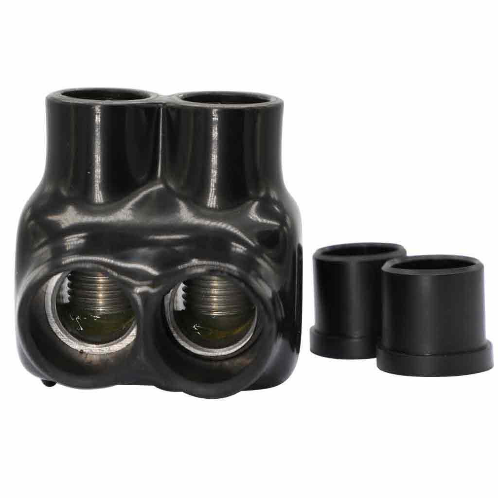 350MCM-6 AWG Pre-Insulated Connector - 2 Port, 2 Sided - Hi-Line Inc.