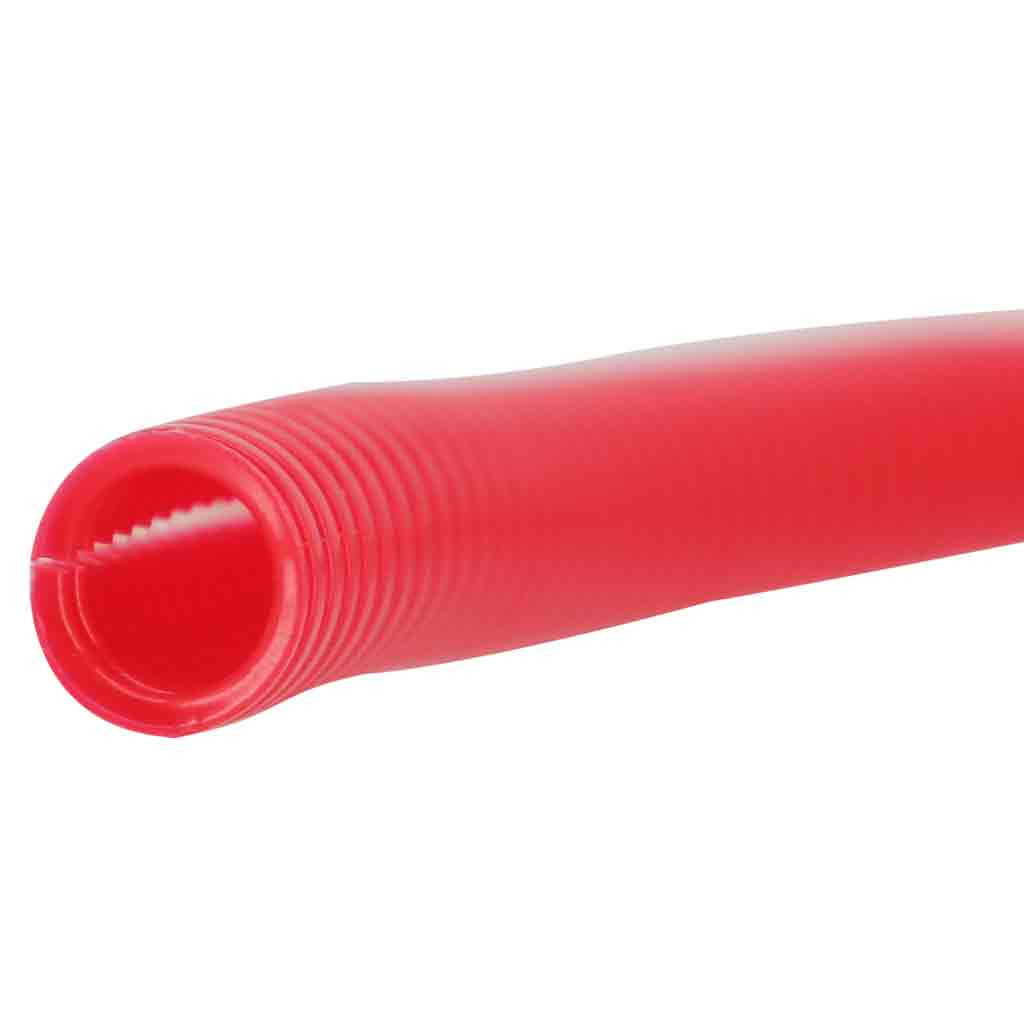 5/8" I.D. x 500 ft Convoluted Split Wire Loom - Red - Hi-Line Inc.