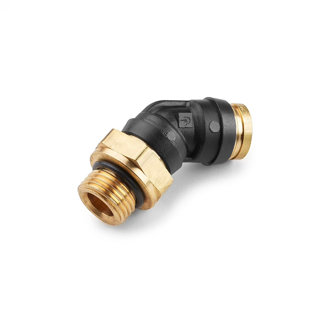 5/8" Composite 45 deg Elbow Rigid Swivel With M16 x 1.5 Male M16 ...