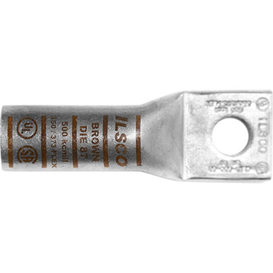 500 MCM, Single Hole, 5/8" Stud, (Brown) Copper Industrial Lugs - Hi ...