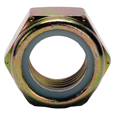 7/16"-14 Nylon Insert Lock Nut, Yellow Zinc - Hi-Line Inc.