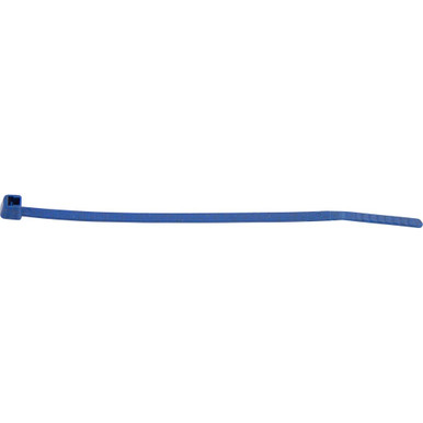3.9" Dark Blue Metal Detectable Cable Tie, .098" W, 15 lbs. - Hi-Line Inc.