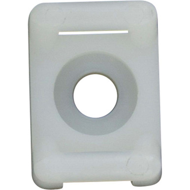 Cable Tie Mount - #10 Screw Cradle, Natural - Hi-Line Inc.