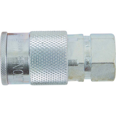 H-Style Coupler - 1/4" NTP Female - Plated Steel - Hi-Line Inc.