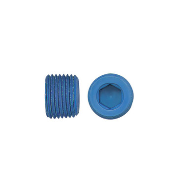 1/2" Tube OD, AN internal NPT Hex inset Plug, Aluminum - Hi-Line Inc.