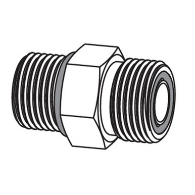 1" x 1-1/4" Straight Thread O-Ring Connectors, For-Seal, Hose Adapters ...