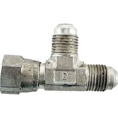 3/8" x 3/8" x 3/8" Swivel Nut Run Tee, JIC 37 Degree, Hose Adapters ...