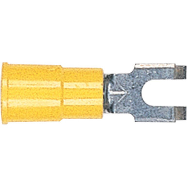 12-10 AWG, #6 Stud Size, Flanged Fork Terminal, Vinyl Insulated - Hi ...