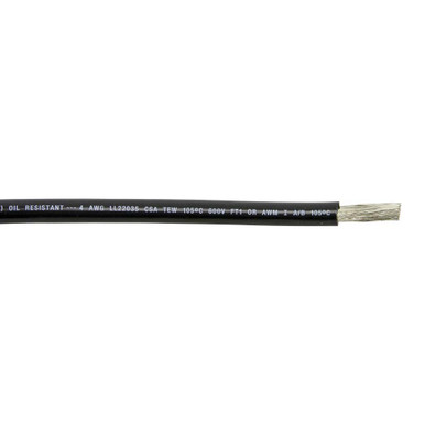 2 AWG, Black, 100 Marine Rated Battery Cable - Hi-Line Inc.
