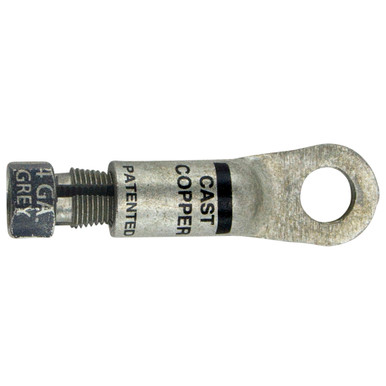 Gray, 4 AWG, 3/8" Stud, Quick Heavy Walled Compression Lugs with ...