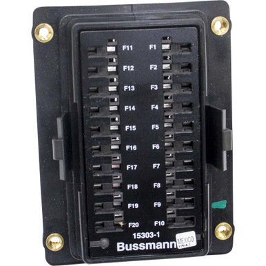 20 Position Fuse Panel without Cover - Hi-Line Inc.