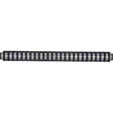 24 Poles, 30 Amp Double Row Terminal Block - #8-32 Screw - Hi-Line Inc.