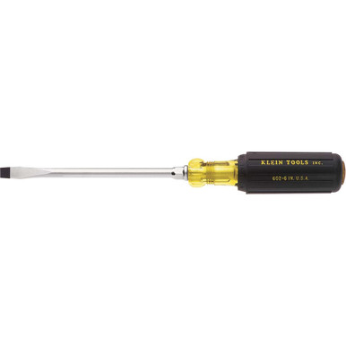 1/4" (6 mm) Keystone-Tip Screwdriver 4" (102 mm) Heavy-Duty Round-Shank ...