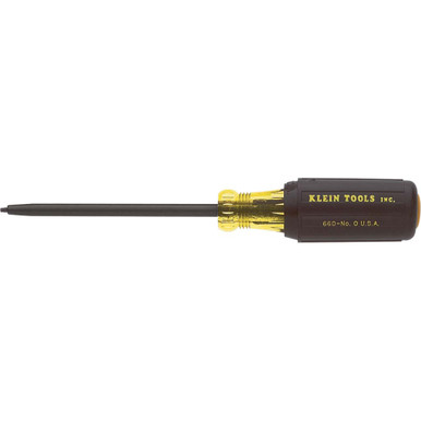 #1 Square-Recess Tip Screwdriver 8" (203 mm) Round-Shank - Hi-Line Inc.