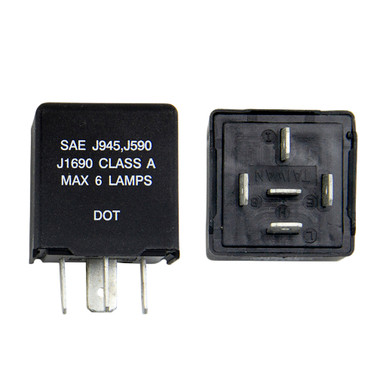 12 VDC Heavy-Duty Electronic Flasher - 5 Terminal, 2 to 4 Bulbs - Hi ...