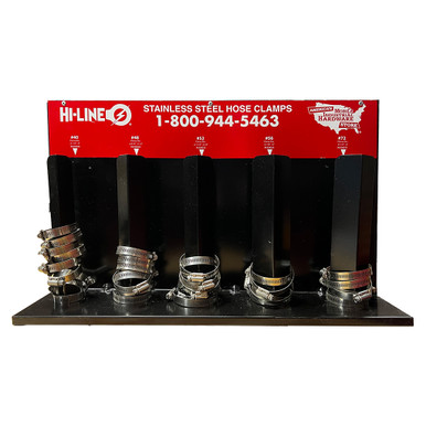 5 Rows, Hose Clamp Rack - Hi-Line Inc.