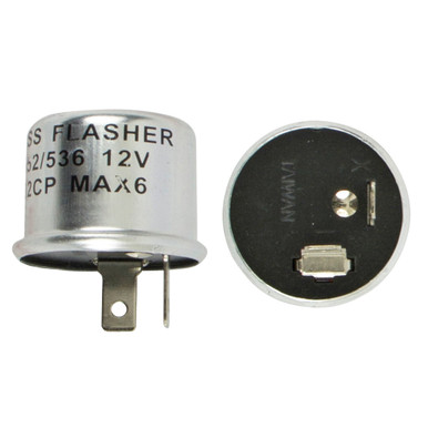 12 VDC Thermal Flasher - 2 Terminal, 2 to 6 Bulbs - Hi-Line Inc.