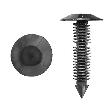 5/16" (8mm) Hole Size, 3/4" Flange, 1-7/16" Length, Shield Retainer ...