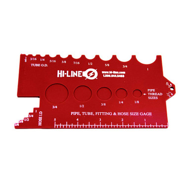 Pipe & Compression Fitting Gauge - Hi-Line Inc.