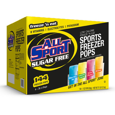 All Sport Sugar-Free Electrolyte Freezer Pops Case - Hi-Line Inc.